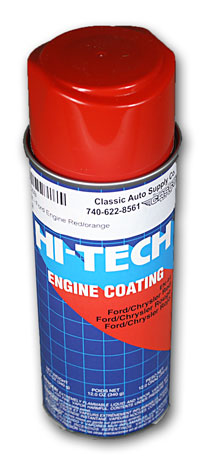 Paint - Ford Engine Red/orange - Order 6 Per car-classictbird.com